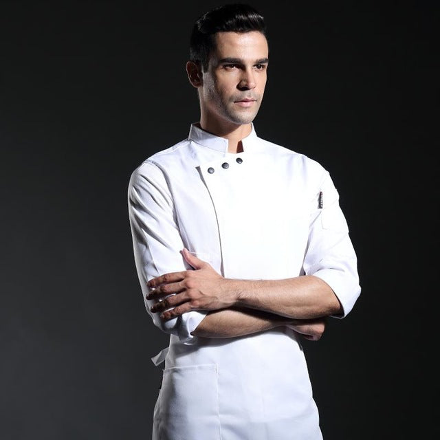 HEAD CHEF JACKET UNISEX LONG SLEEVE UNIFORM – mkholding